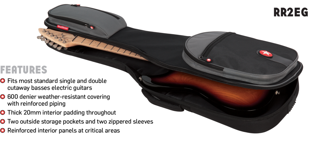 Electric Guitar Padded Gig Bag | Road Runner RR2EG | Boulevard Series