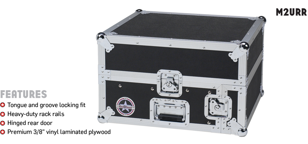 Slant Mixer Rack Case/Vertical Rack | Road Runner M2URR